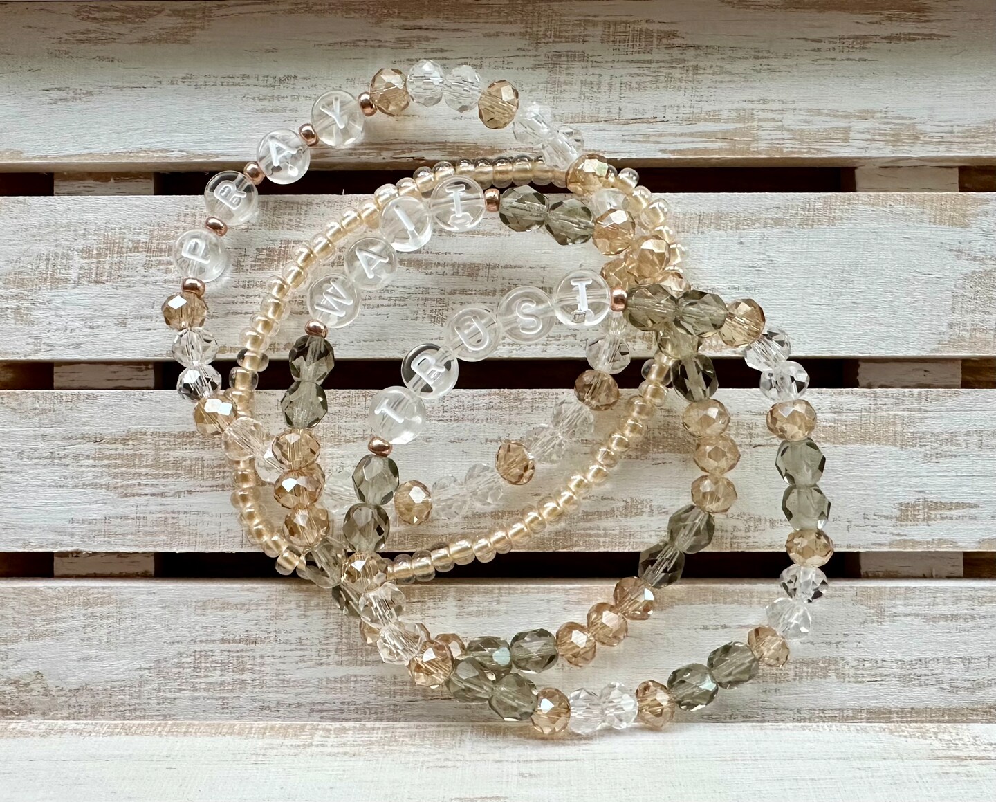 Rondelle Bead Bracelet Stack (set of 4) | MakerPlace by Michaels