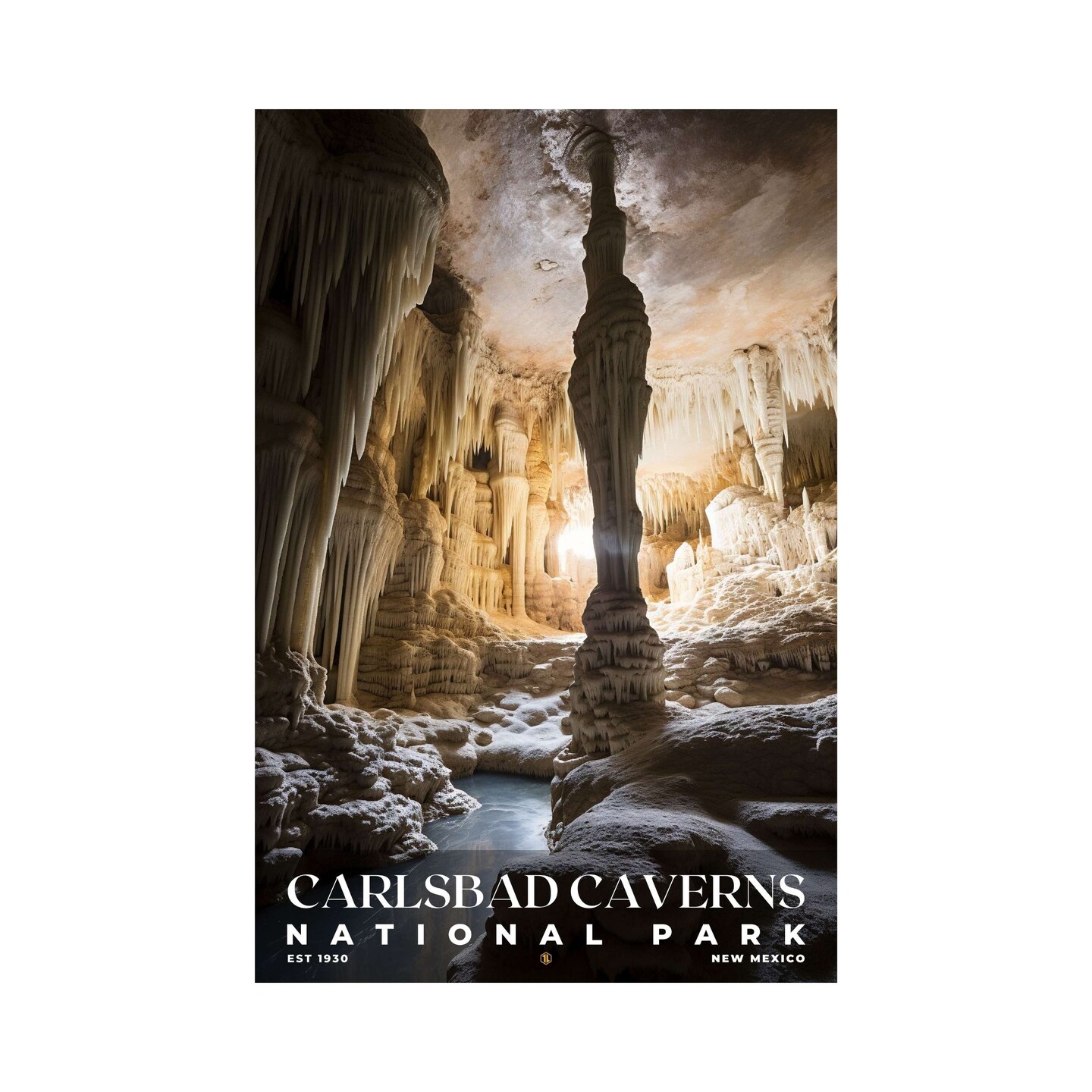 Carlsbad Caverns National Park Poster, Travel Art, Office Poster, Home ...