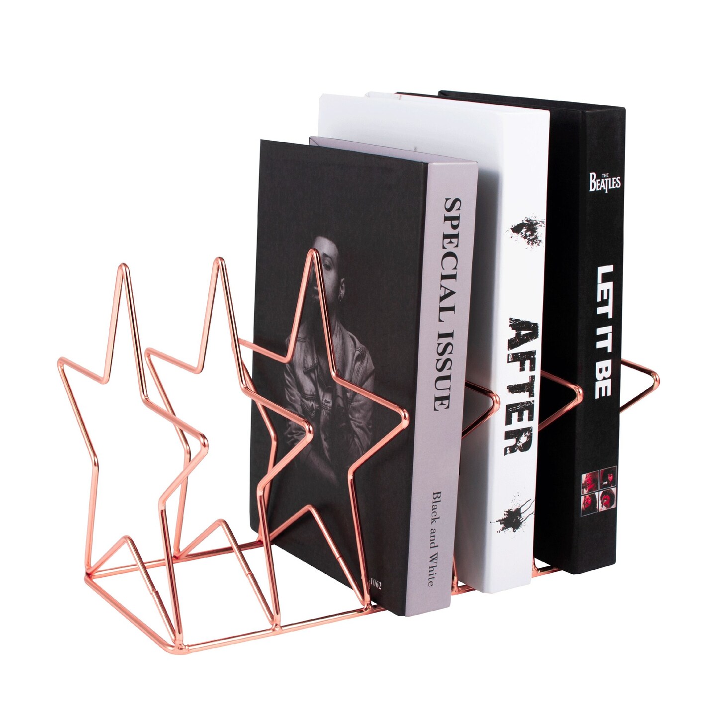 Rose Gold Metal Magazine File Holder, Desk Organizers and Storage, 9 ...