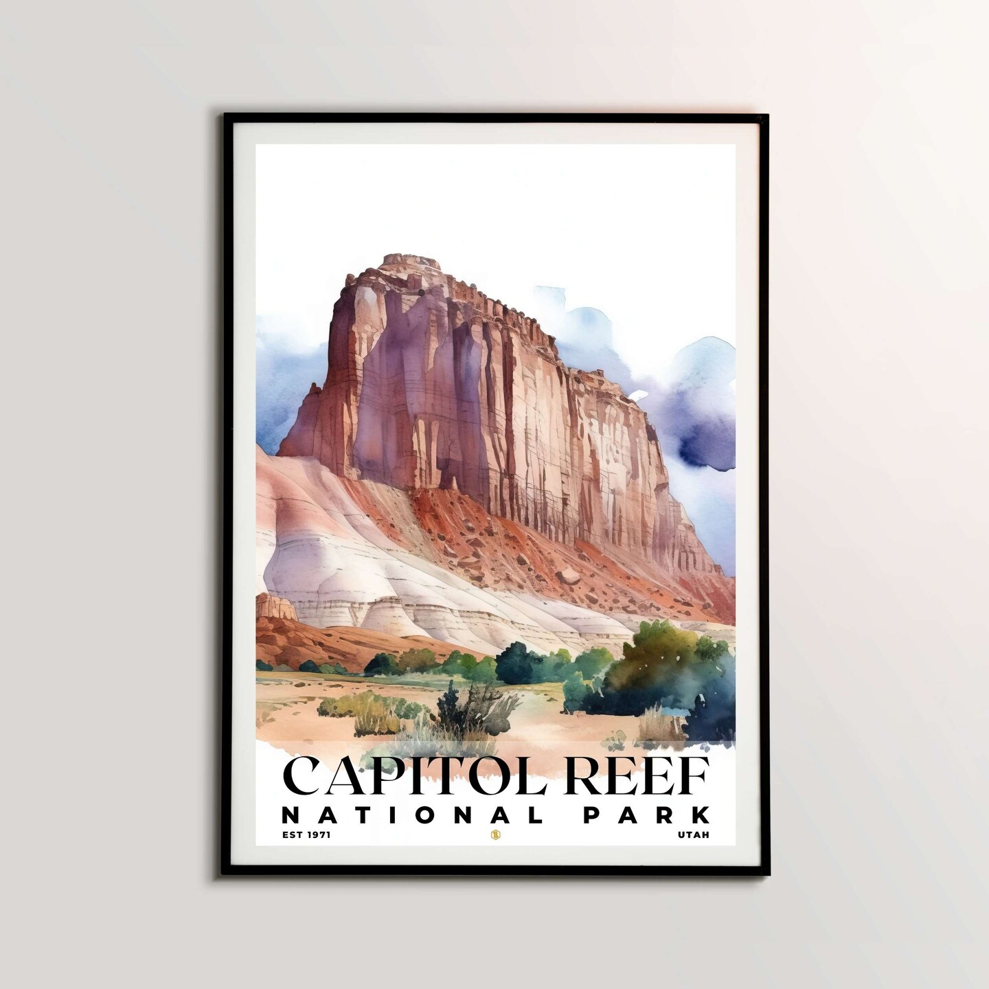 Capitol Reef National Park Poster, Travel Art, Office Poster, Home ...
