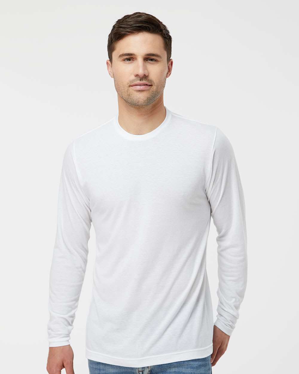 Tultex® Poly-Rich Long Sleeve Crewneck T-Shirt | Michaels