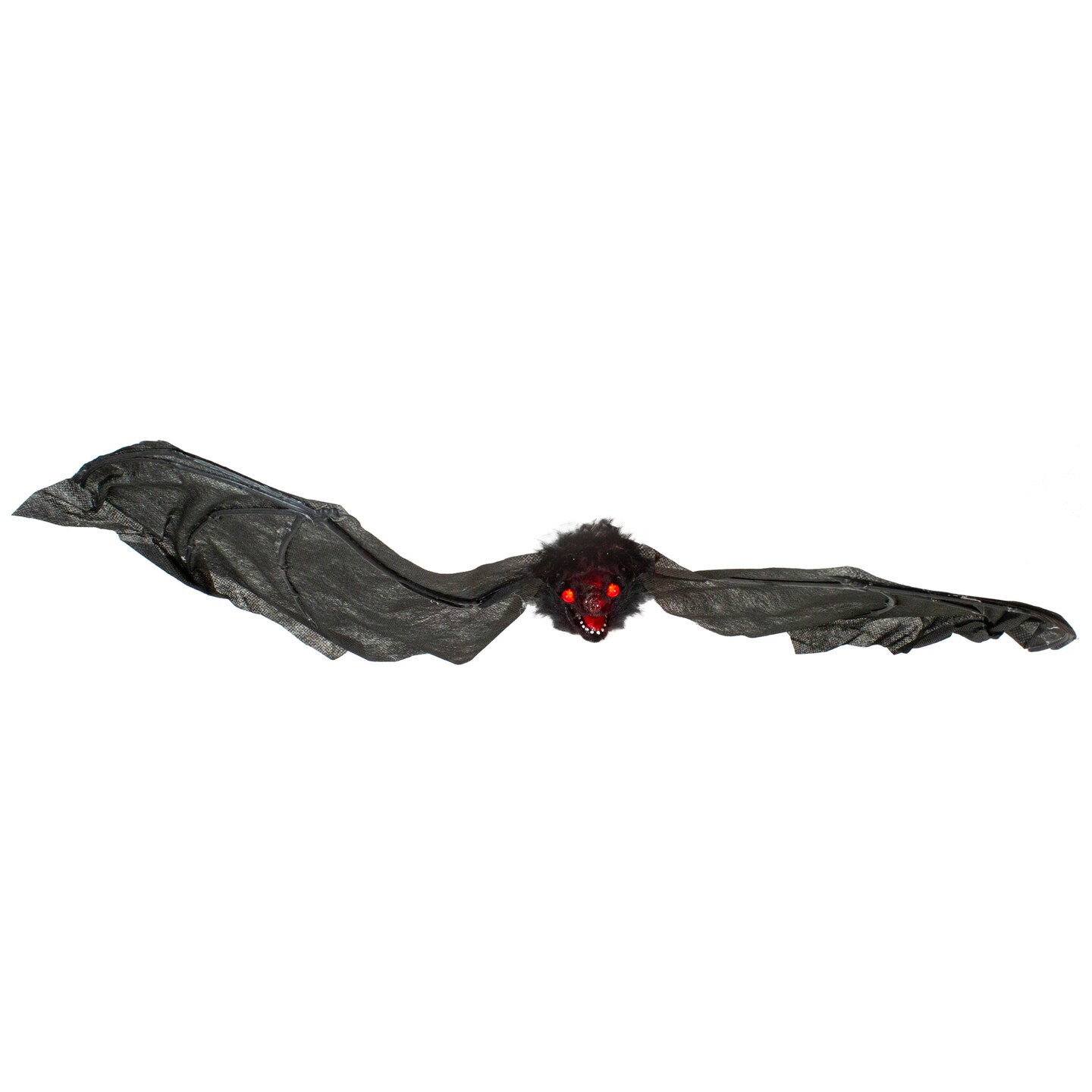 Northlight 30" Hanging Halloween Bat Decoration with Lighted Red Eyes ...