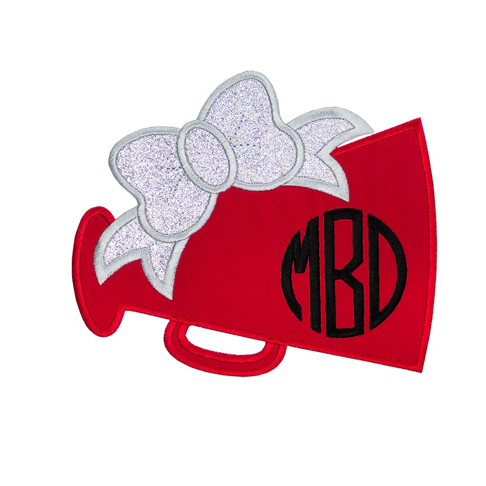 Megaphone Red Football Team Personalized Custom Sew or Iron on Patch ...