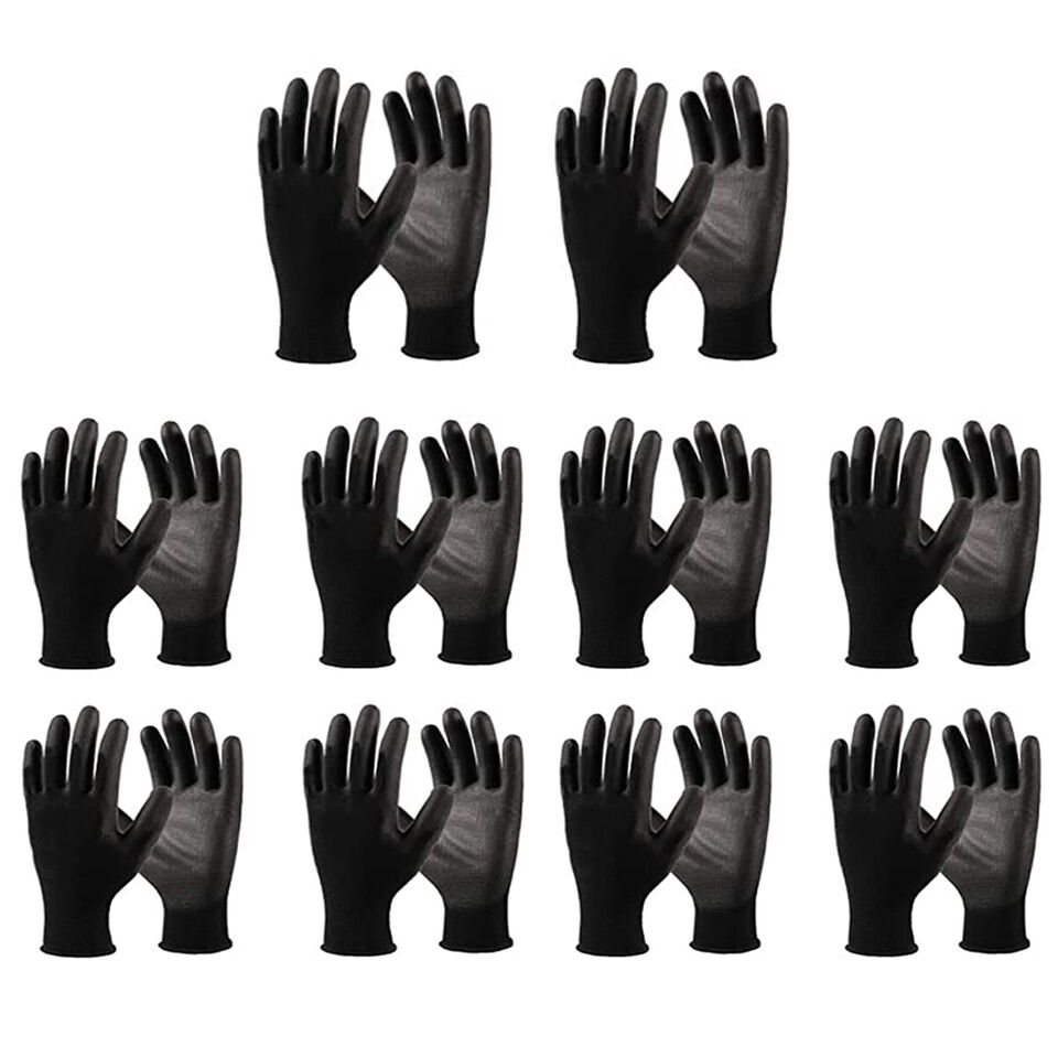 Kitcheniva Polyurethane Safety Gloves Ultra-Thin Nylon Black | Michaels