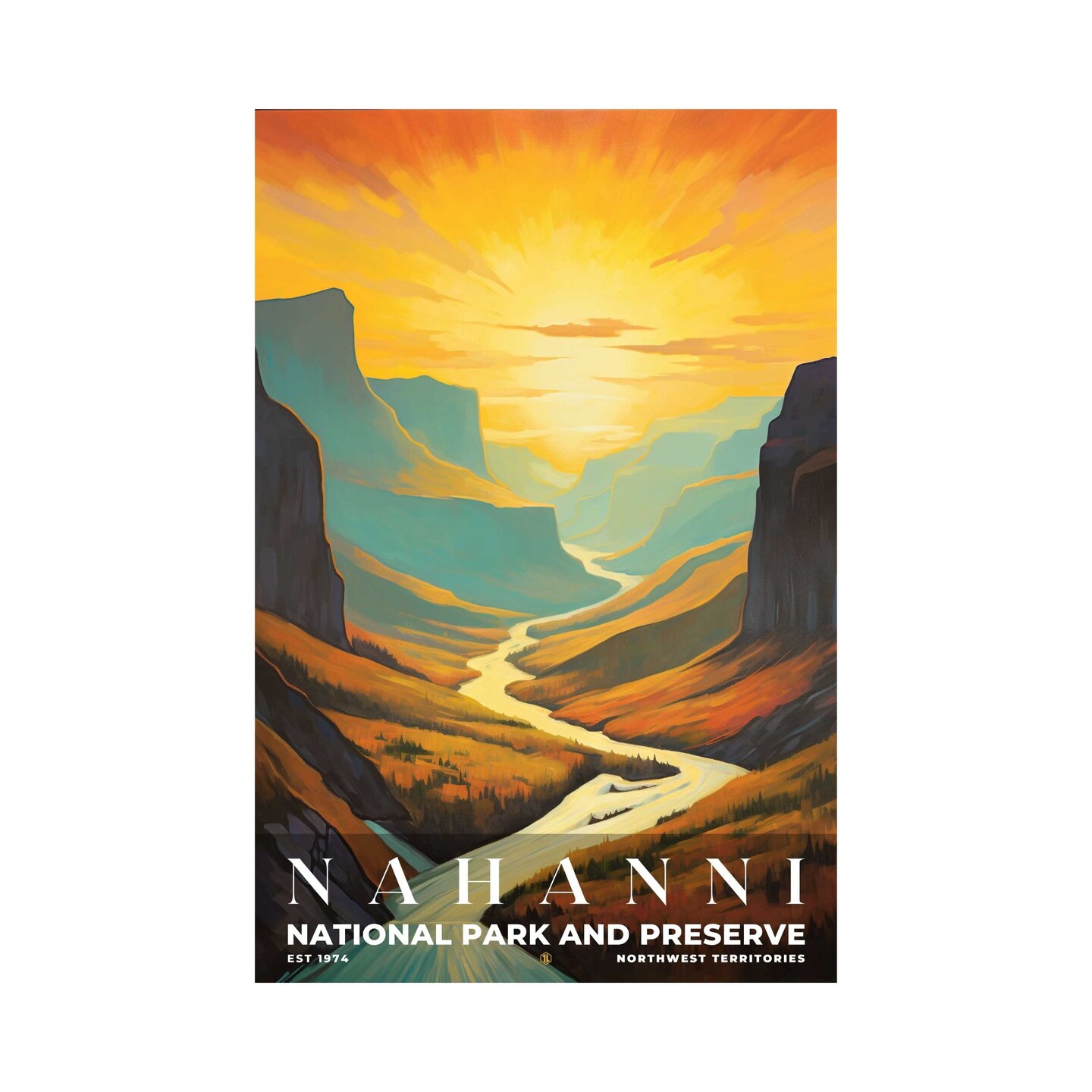 Nahanni National Park Reserve Poster, Travel Print, Office Poster, Home ...