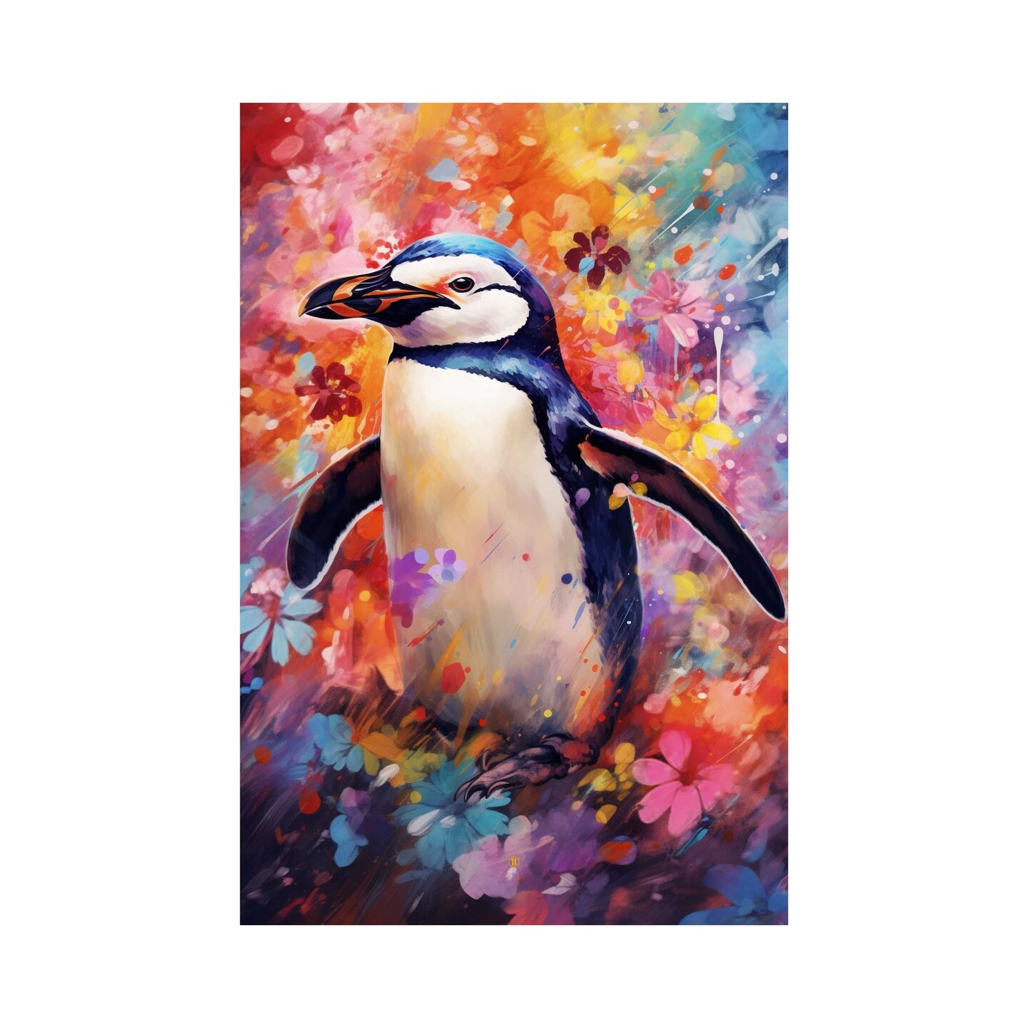 Penguin Poster, Animal Print, Office Poster, Home Decor | S1 ...