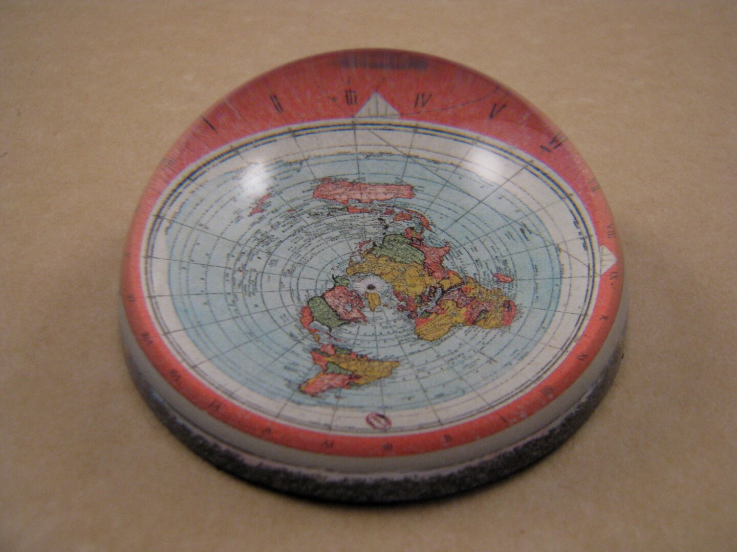 World Map Dome, Map Paperweight, Map Dome, Flat Map Dome, Medium Glass ...