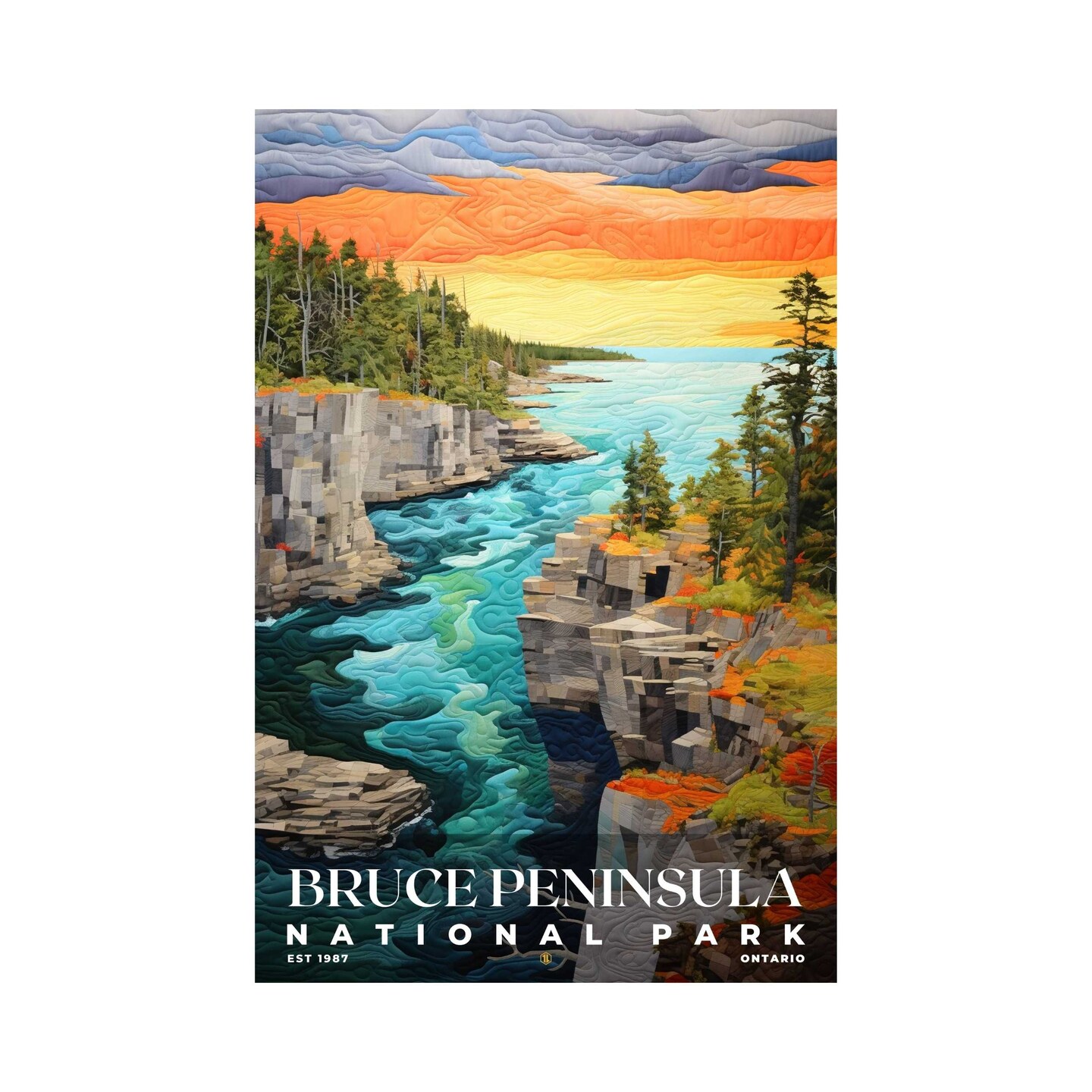 Bruce Peninsula National Park Poster, Travel Print, Office Poster, Home ...