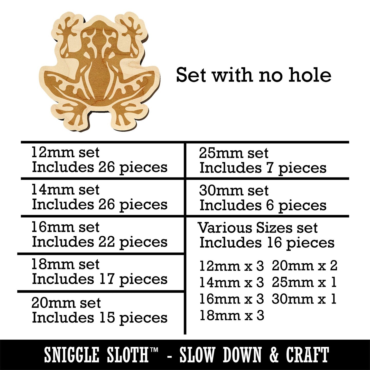 Tribal Frog Mini Wood Shape Charms Jewelry DIY Craft | Michaels