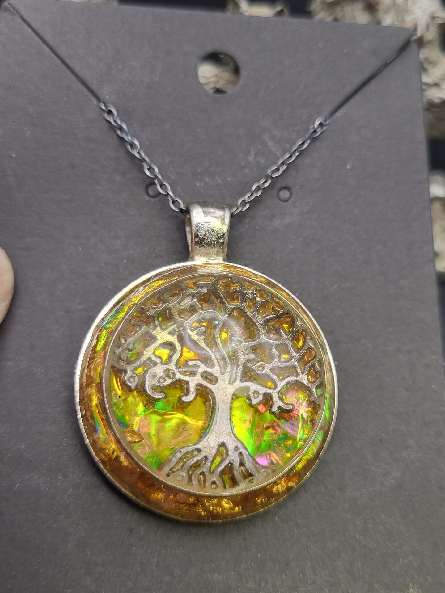 Handmade Tree of life with multiple colored background in Epoxy Resin ...