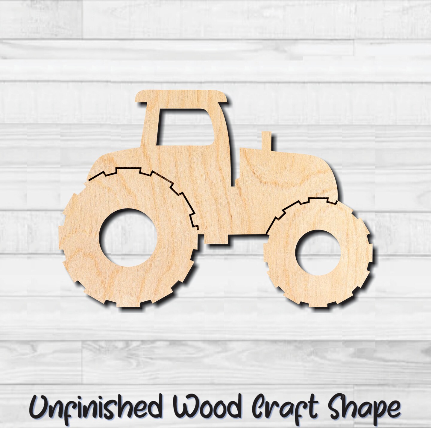 Tractor Antique Farming Farm 8 Unfinished Wood Shape Blank Laser ...