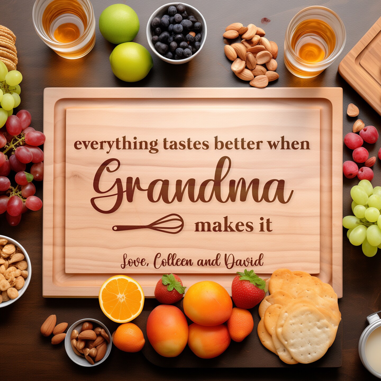 Custom Grandma Cutting Board, Nana Cutting Board, Charcuterie Board ...