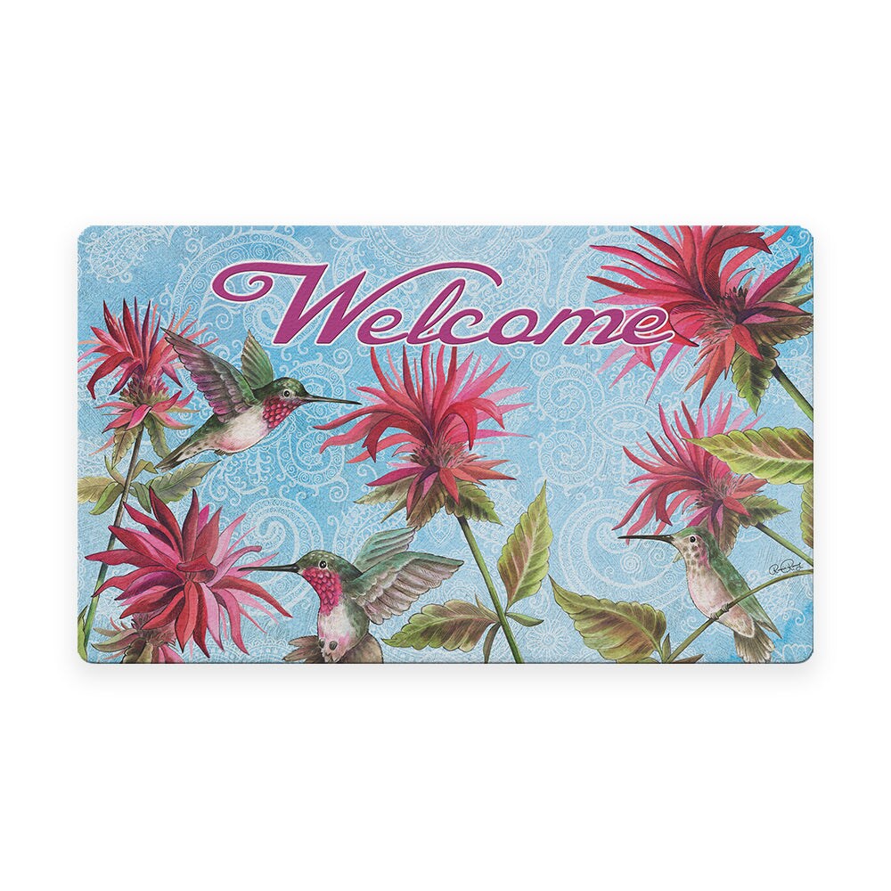 Hummingbirds in Garden Door Mat (18 x 30") | Michaels