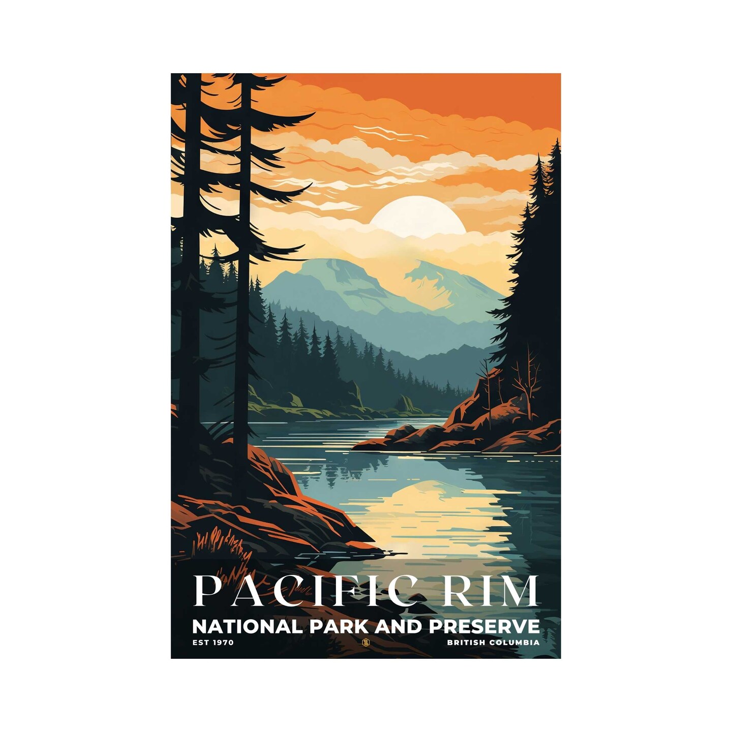 Pacific Rim National Park Reserve Poster, Travel Print, Office Poster ...
