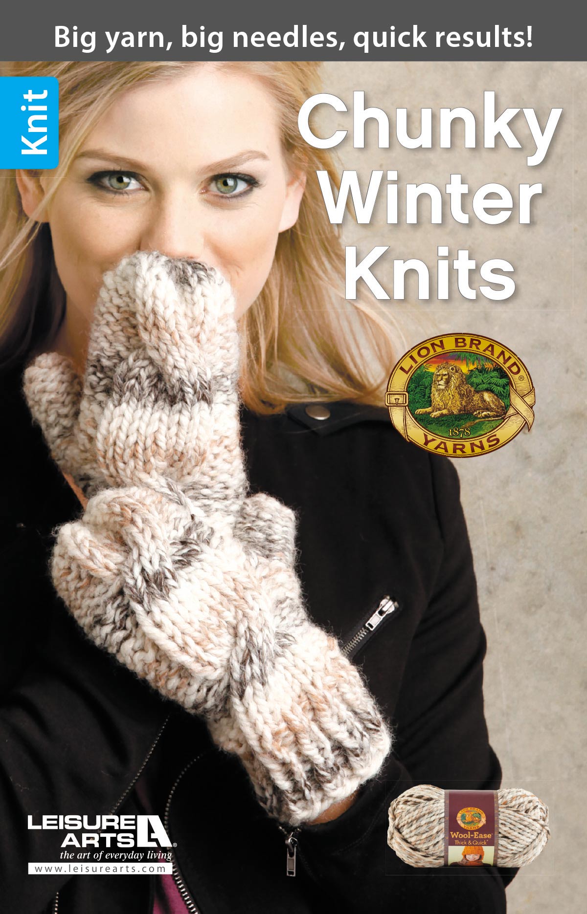 Leisure Arts Chunky Winter Knits Knitting Book | Michaels
