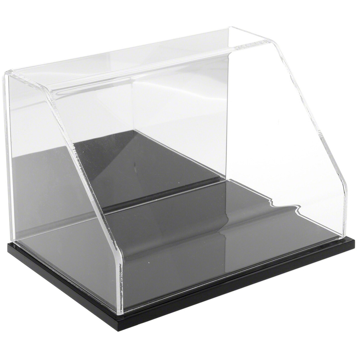 Plymor Clear Acrylic Slanted Front Display Case, 9" W x 6" D x 6" H ...