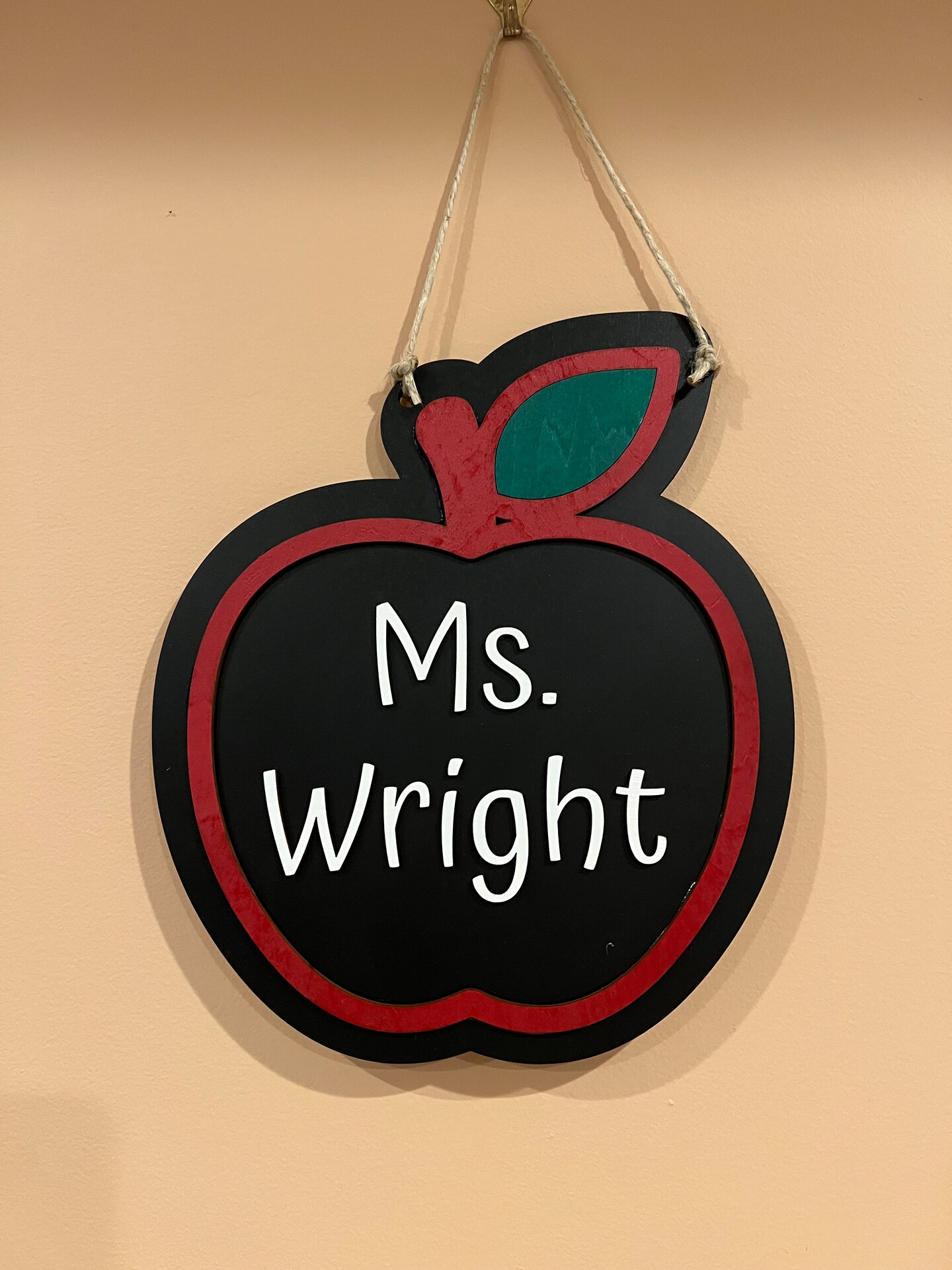 Teachers sign, teacher door sign, name sign for teacher | MakerPlace by ...