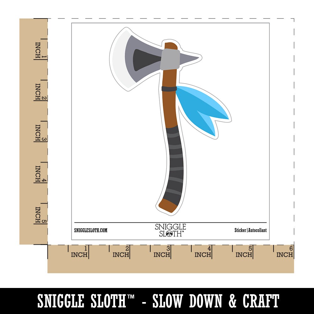 Tomahawk Native American Axe Tool Weapon Waterproof Vinyl Phone Tablet ...