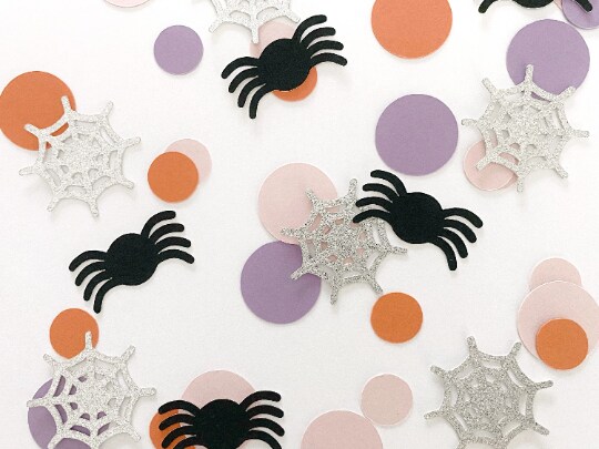 Spider Confetti for Halloween | MakerPlace by Michaels