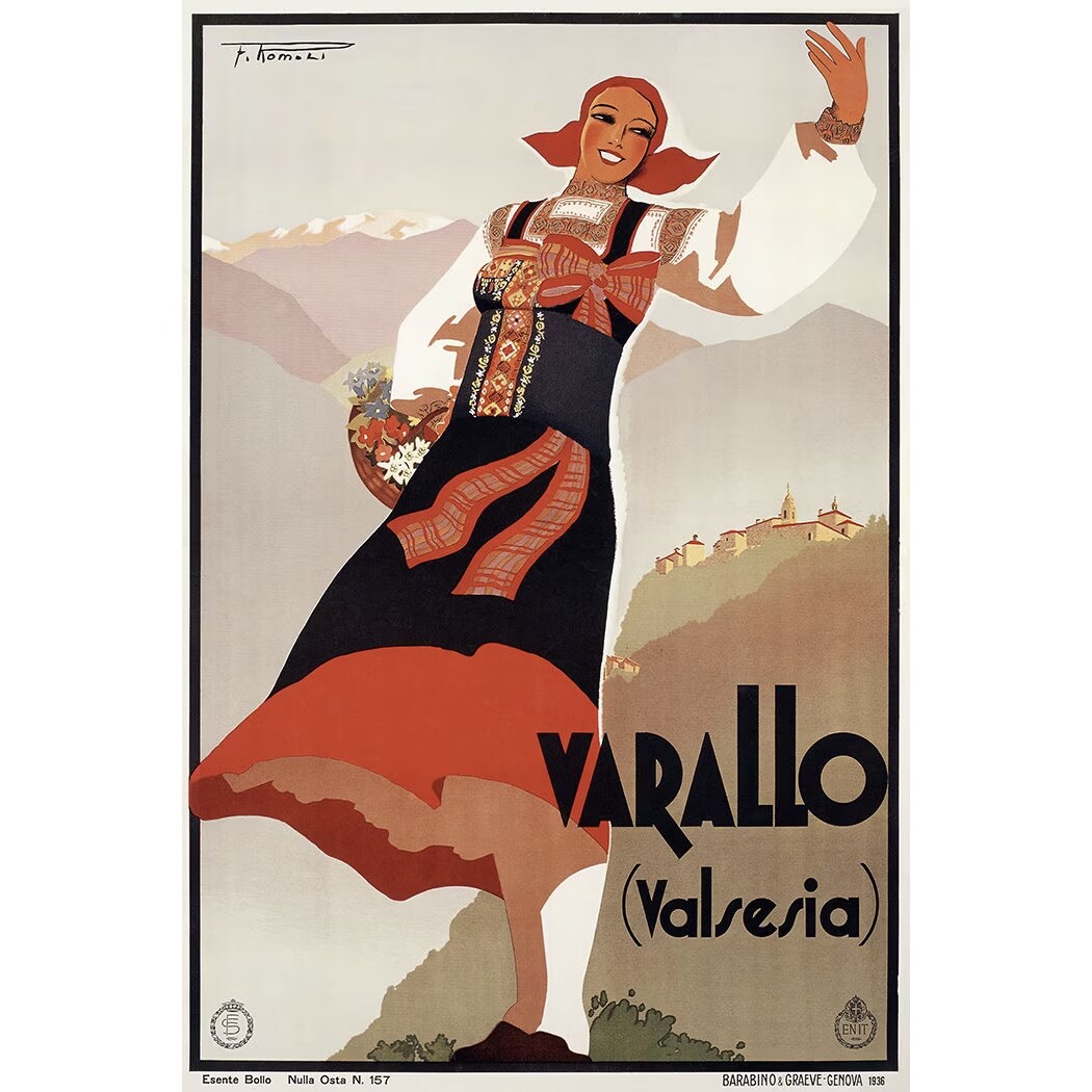 Varallo - Italian Vintage Travel Poster | MakerPlace by Michaels
