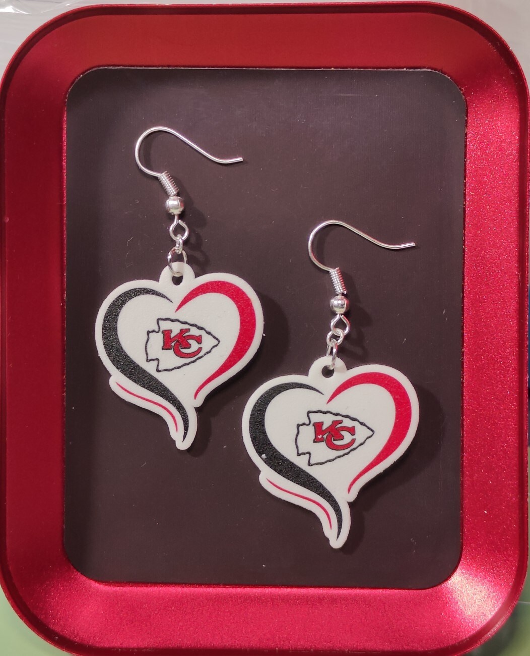 Kansas City Chiefs Fan Art Earrings | MakerPlace by Michaels