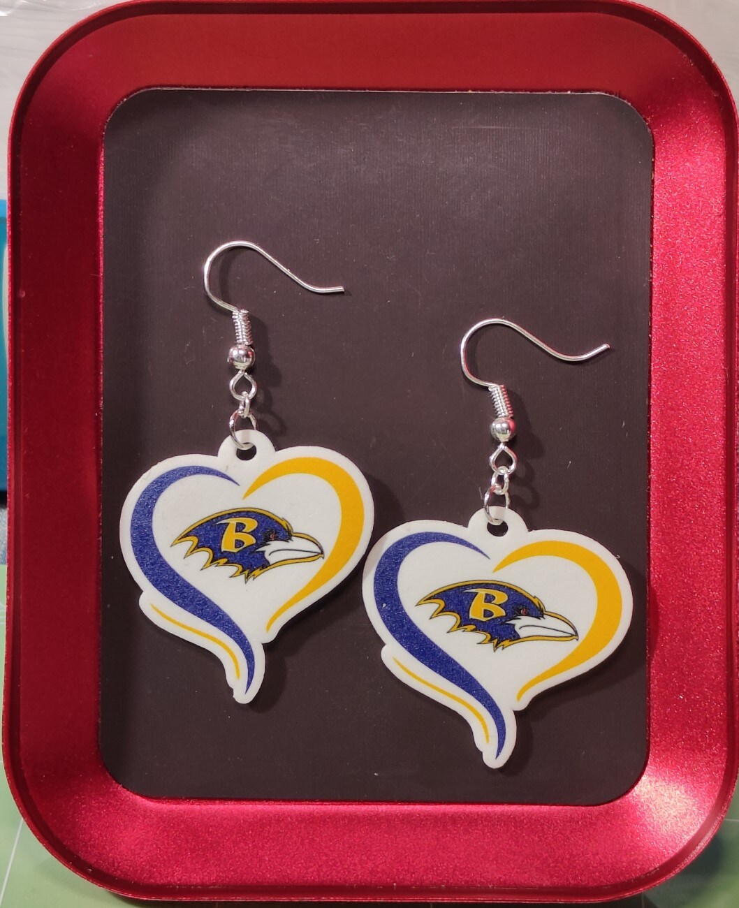 Baltimore Ravens Fan Art Earrings | MakerPlace by Michaels