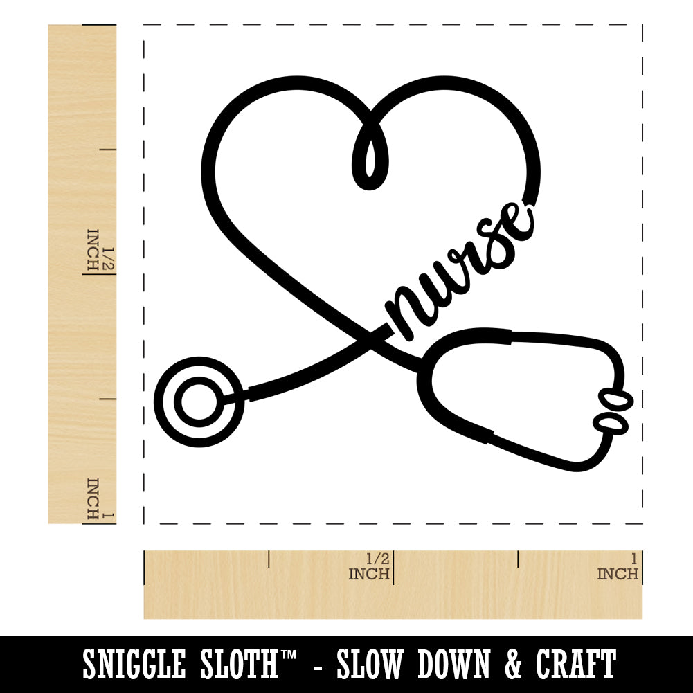 Nurse Heart Stethoscope Self-Inking Rubber Stamp Ink Stamper | Michaels