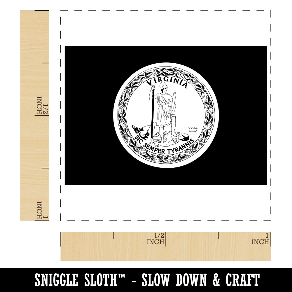 Virginia State Flag Self-Inking Rubber Stamp Ink Stamper | Michaels