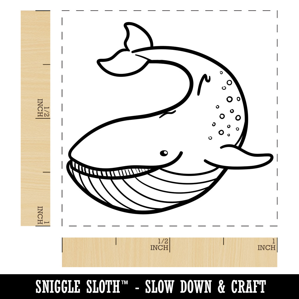 Gentle Blue Whale Self-Inking Rubber Stamp Ink Stamper | Michaels
