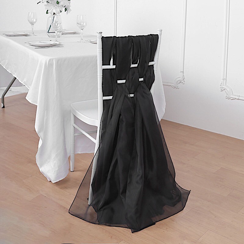 Extra Wide Premium Chiffon Chair Sashes Wedding Party Decor | Michaels
