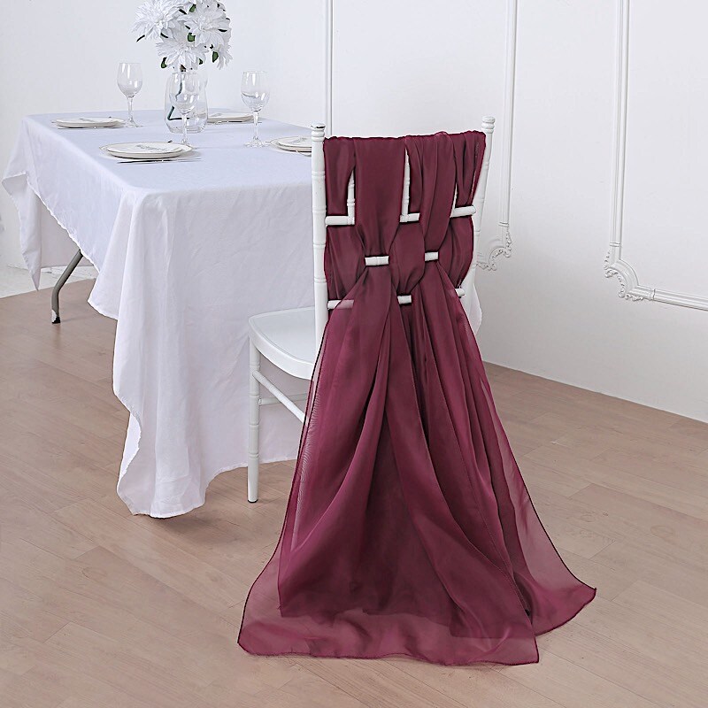 Extra Wide Premium Chiffon Chair Sashes Wedding Party Decor | Michaels