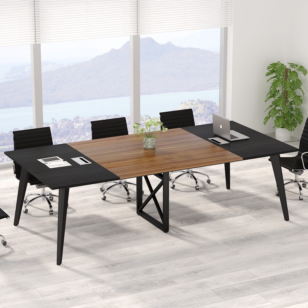Tribesigns 8FT Conference Table 94.5L x 47.2W inch Large Modern Meeting ...