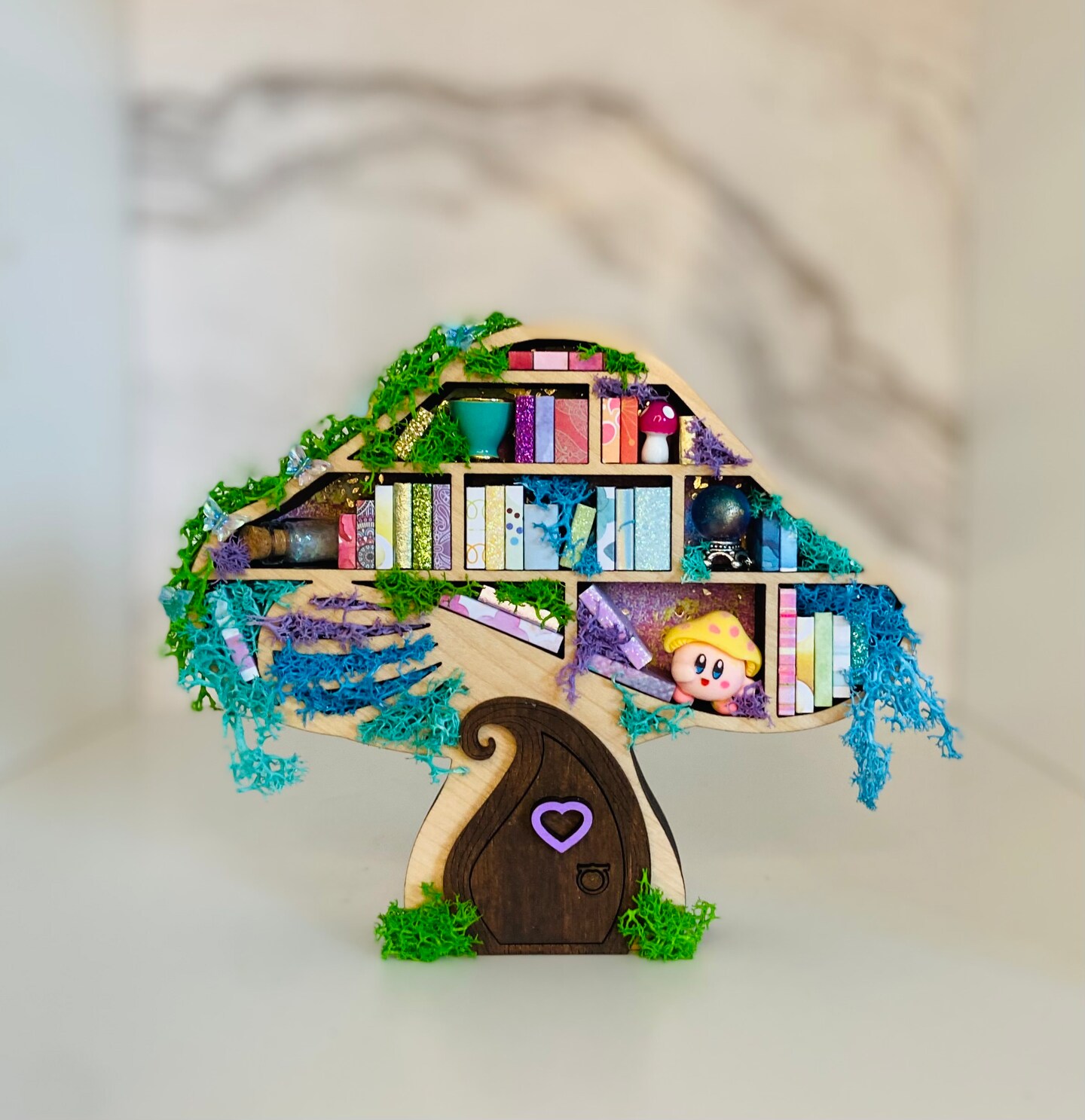 Miniature Whimsy Mushroom Bookshelf | MakerPlace by Michaels