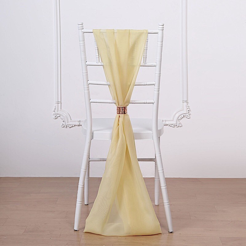 Extra Wide Premium Chiffon Chair Sashes Wedding Party Decor | Michaels