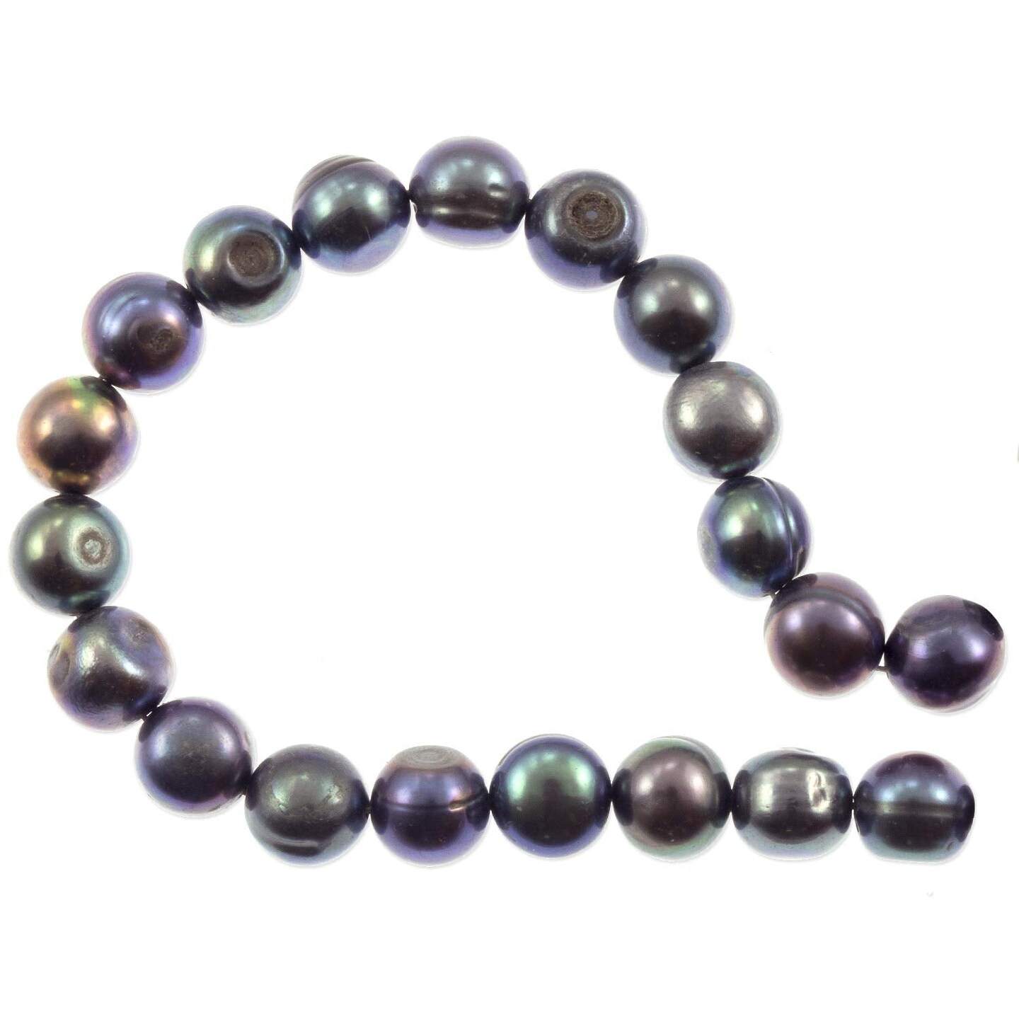 Freshwater Potato Pearls Peacock Grey 8-9mm (16" Strand) | Michaels