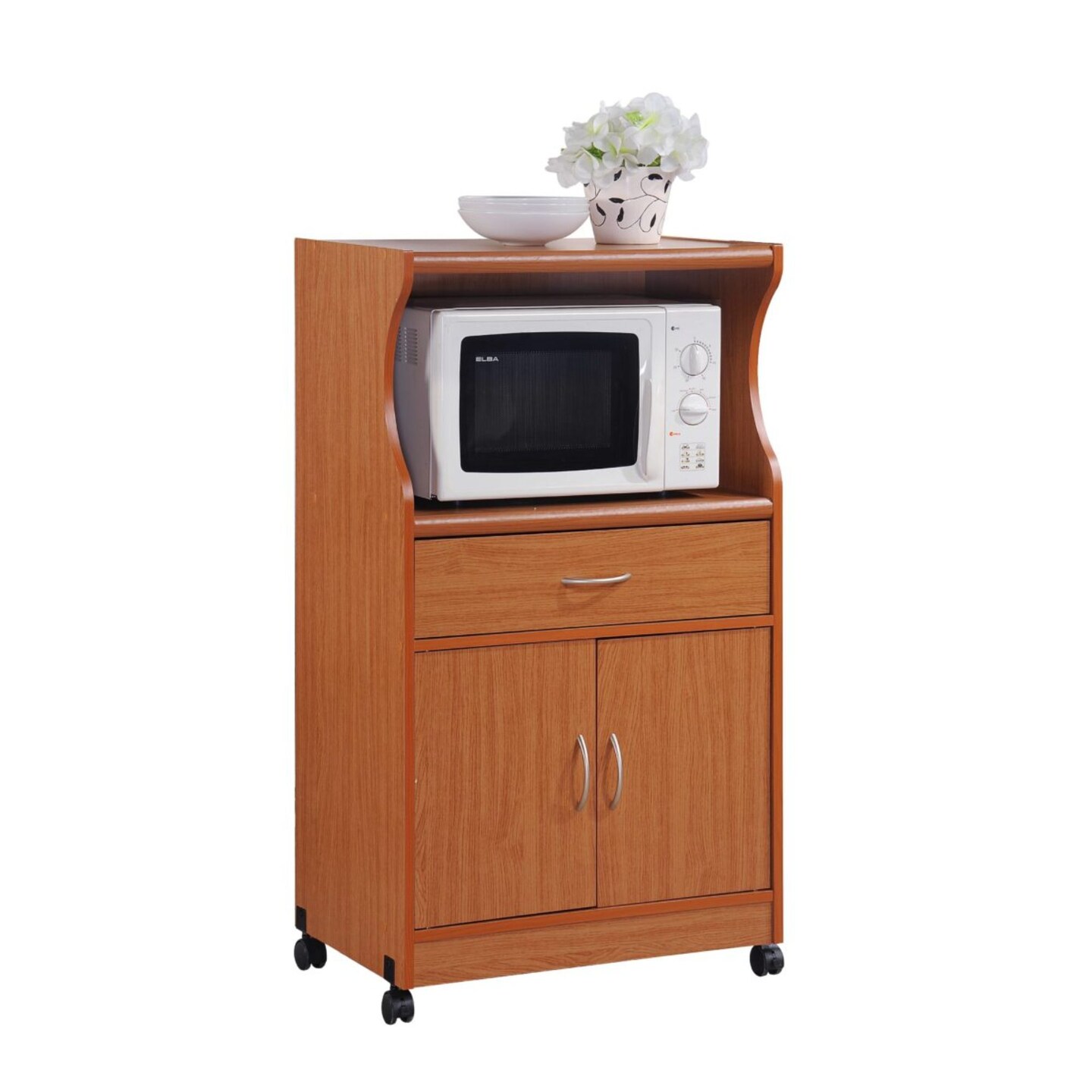 Cherry microwave cart store