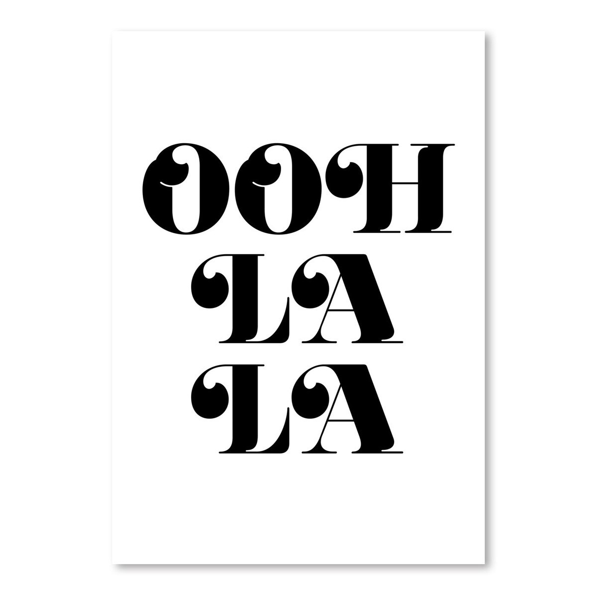 Ooh La La Black by Amy Brinkman Poster Art Print - Americanflat | Michaels