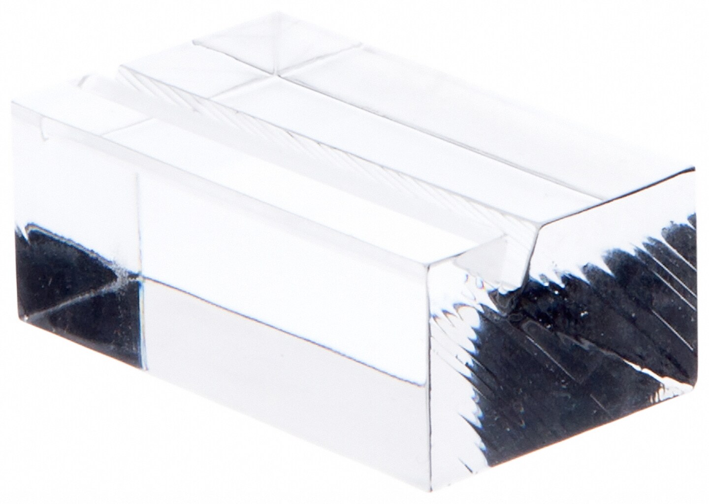 Plymor Clear Acrylic Block with Sign Display Holder Slot, 1.75" W x 1 ...