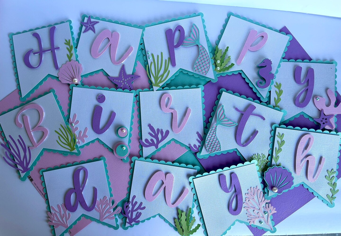 Mermaid Banner, Mermaid Banner Birthday, Mermaid Birthday Decor ...