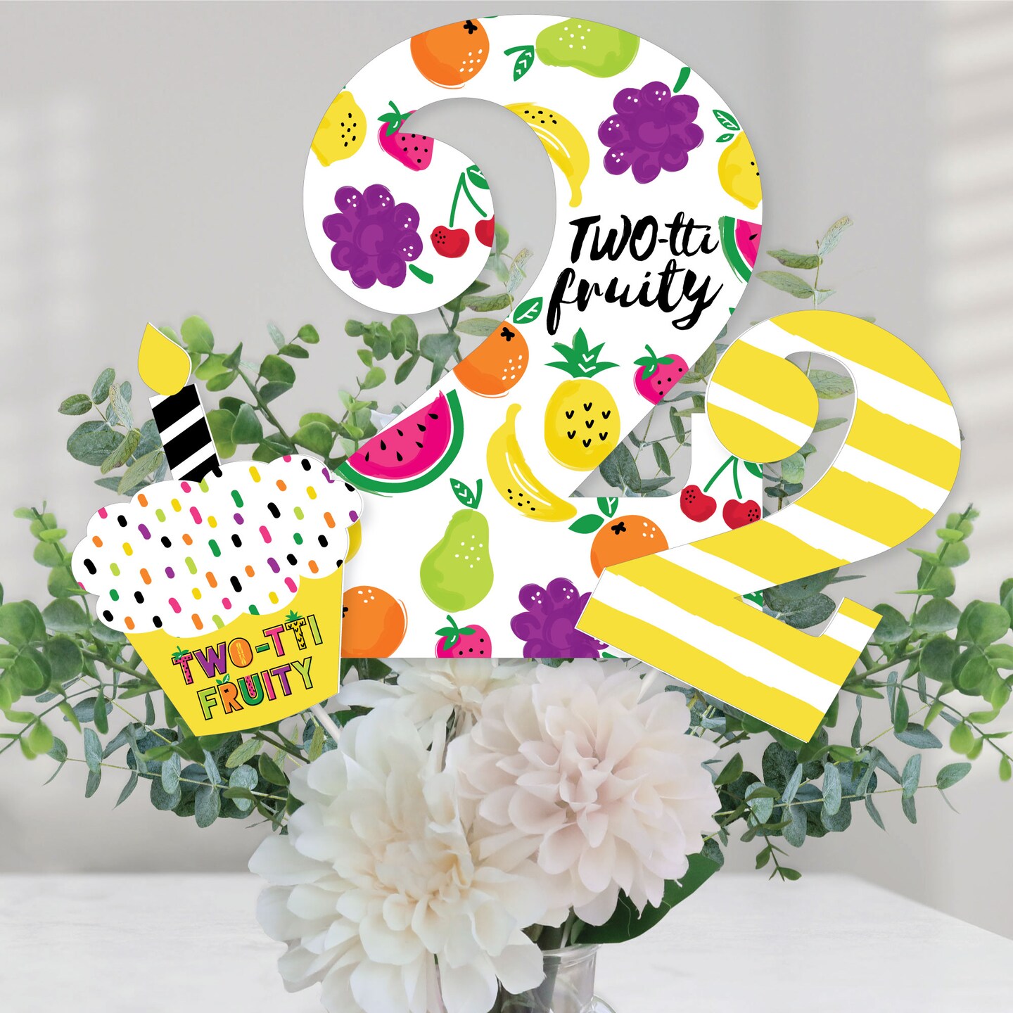 Big Dot of Happiness 2nd Birthday Two-tti Fruity - Frutti Summer Second ...