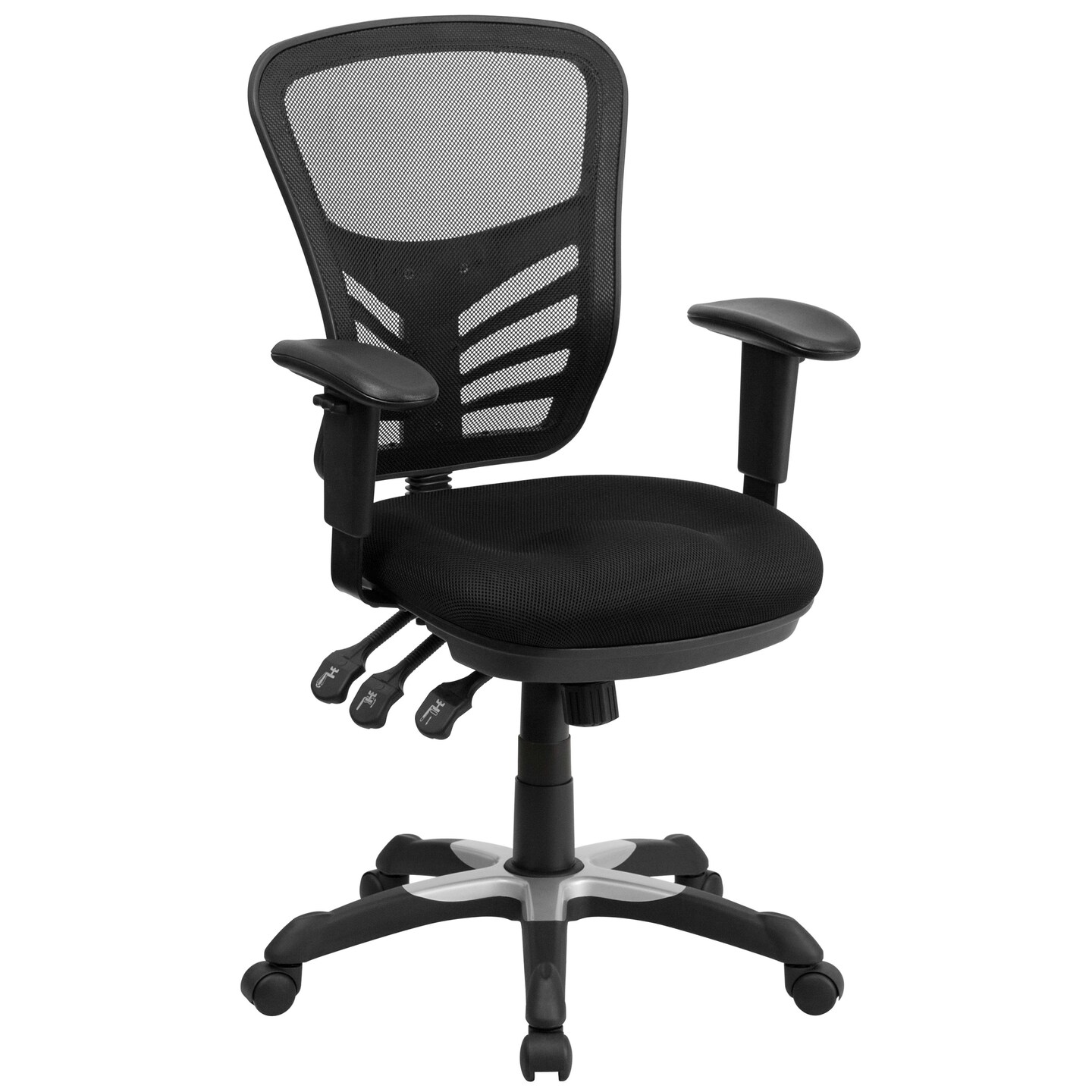 Emma and Oliver Mid-Back Mesh Multifunction Executive Swivel Ergonomic ...