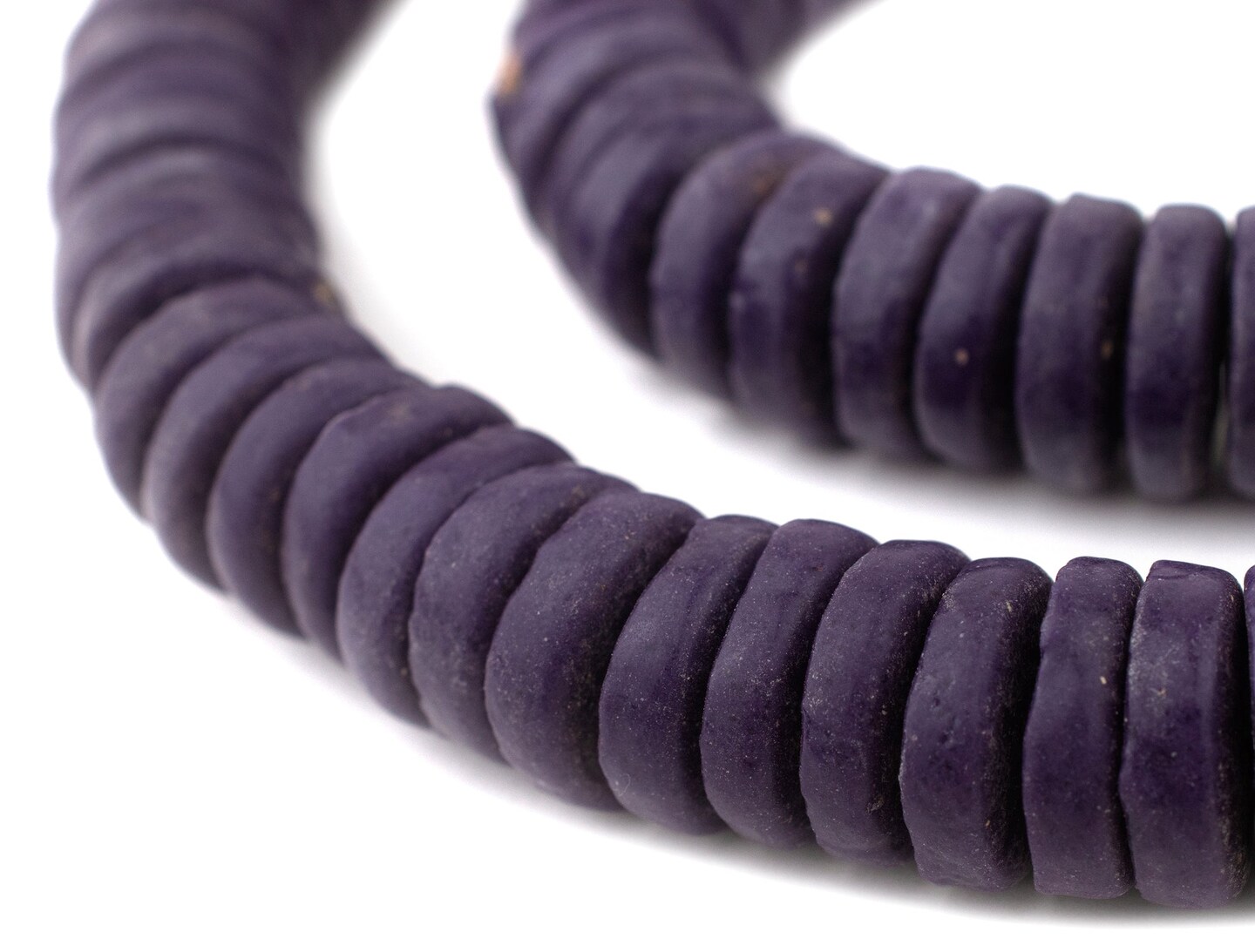 TheBeadChest Purple Ashanti Glass Disk Beads (20mm) | Michaels