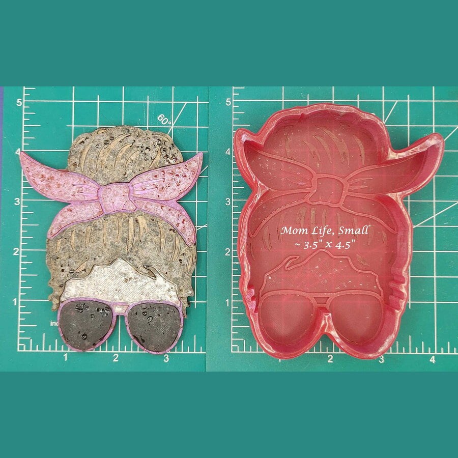 Mom Life Messy Bun Silicone Freshie Mold - small | Michaels
