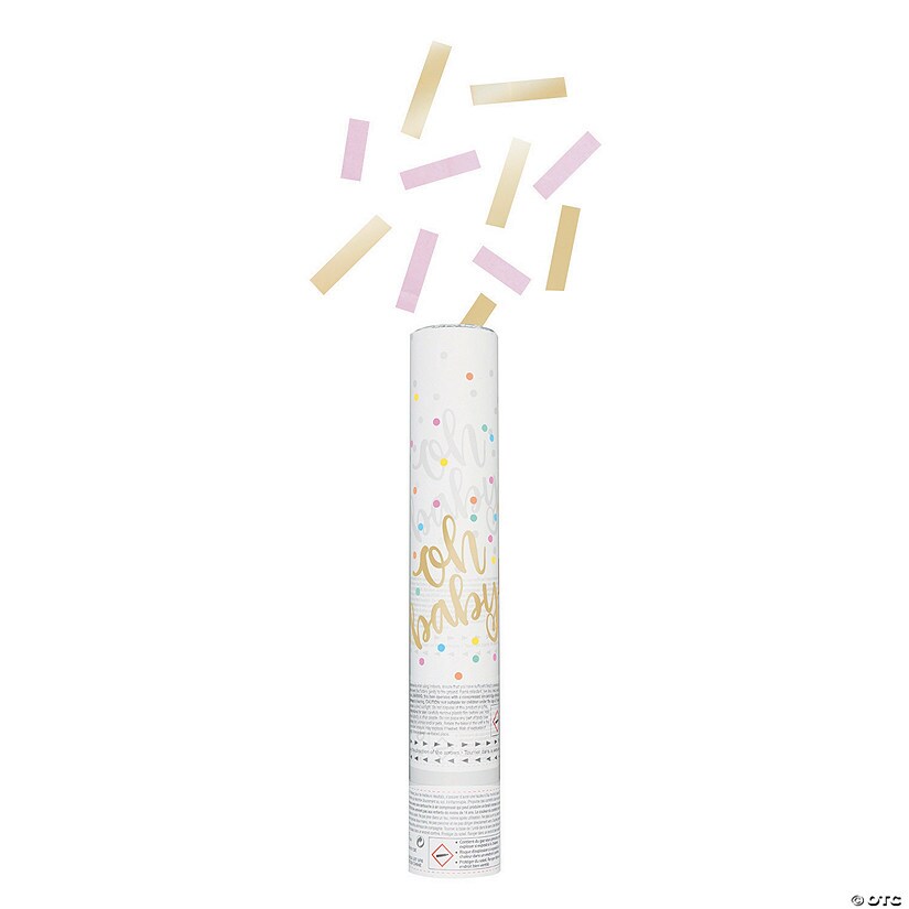 Oh Baby Pink and Gold Confetti Cannon, 1ct | Michaels