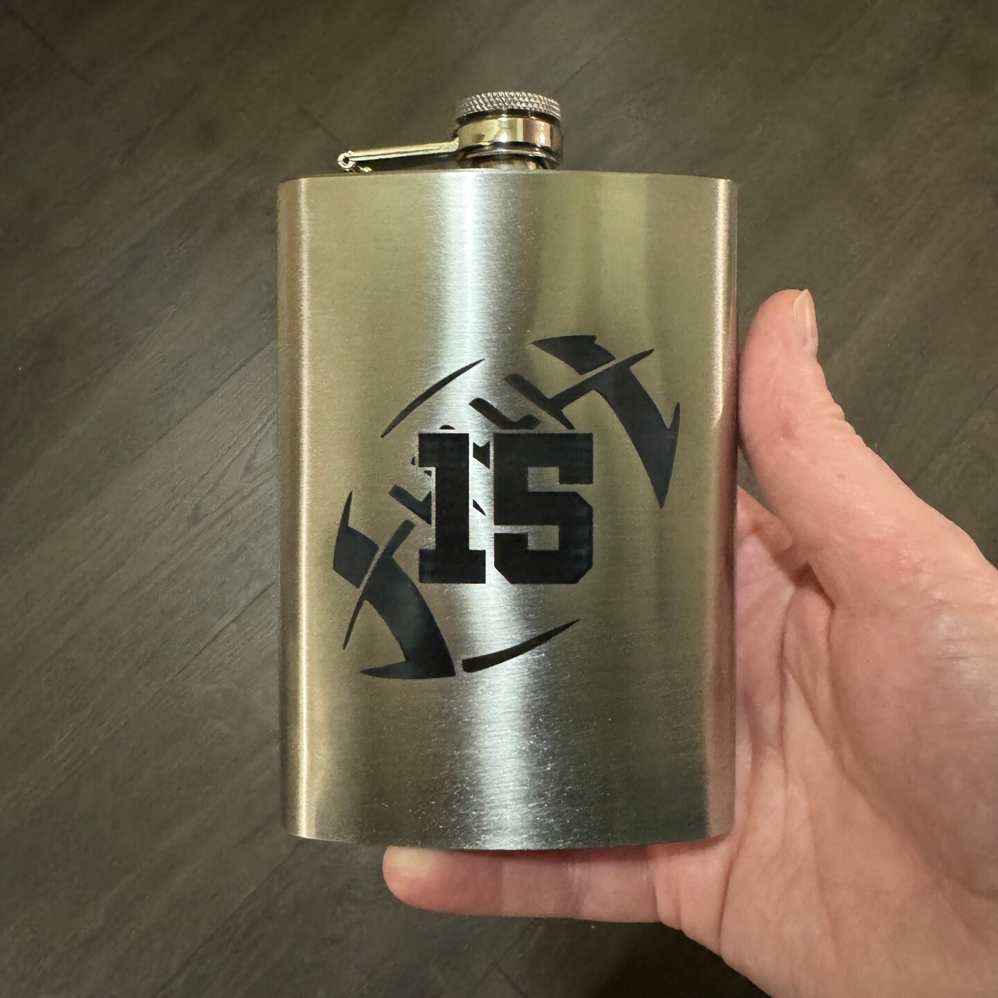 8oz Football 15 Flask Stainless Steel | Michaels