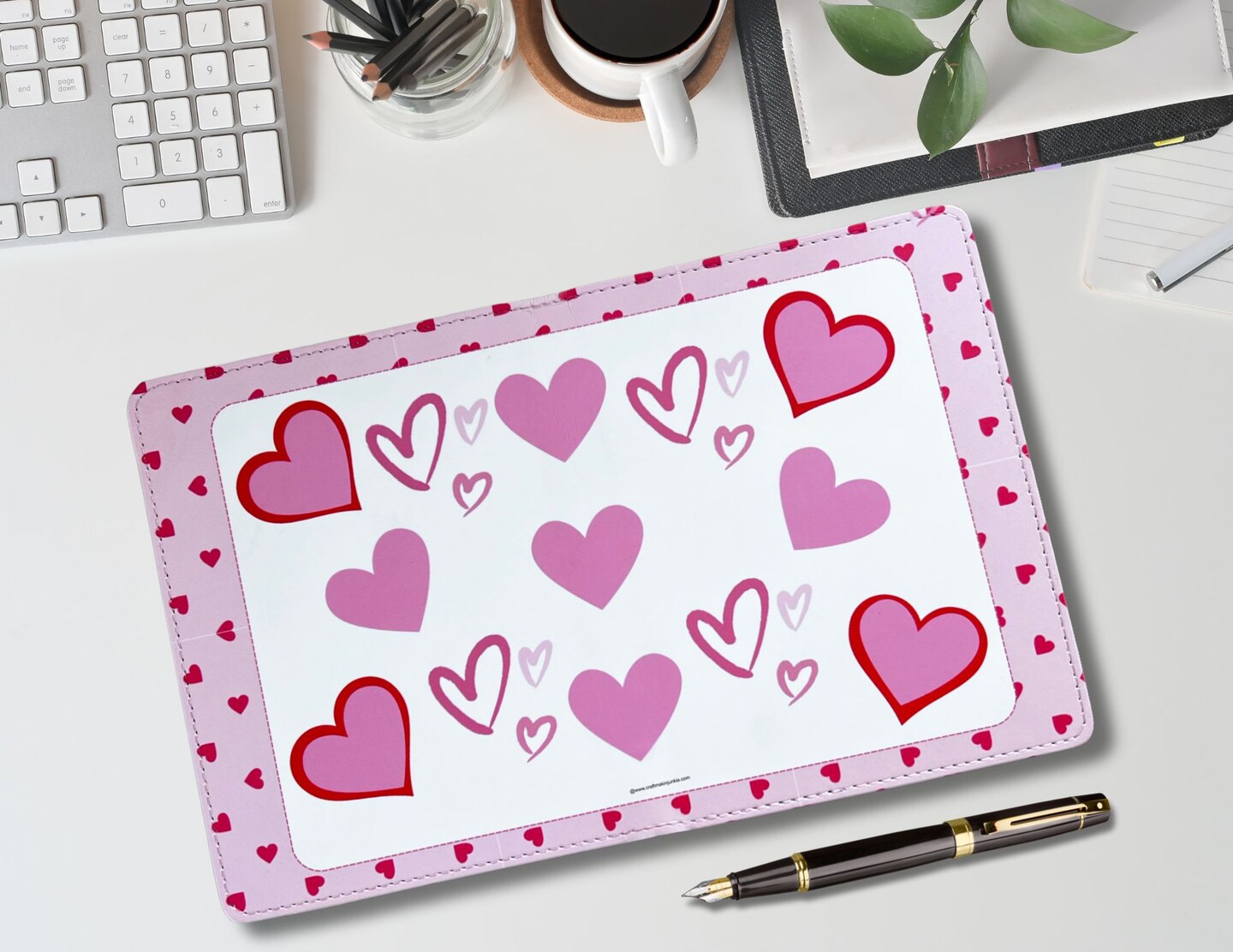 Hearts Notebook (8.3 in x 6 in) | NTB-HEAR-A5-3 | MakerPlace by Michaels