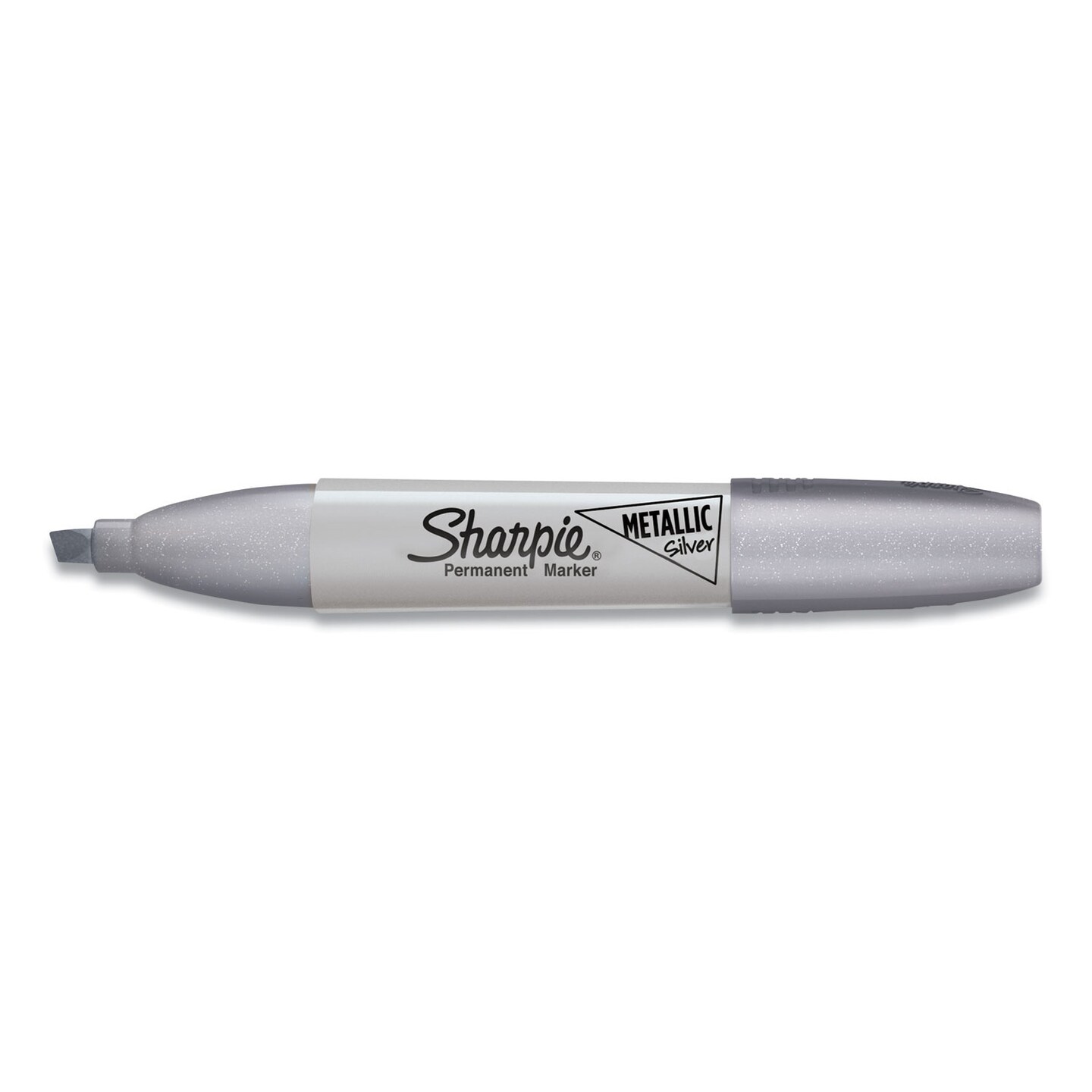 Sharpie Metallic Permanent Marker, Medium Chisel Tip, Silver, Dozen ...