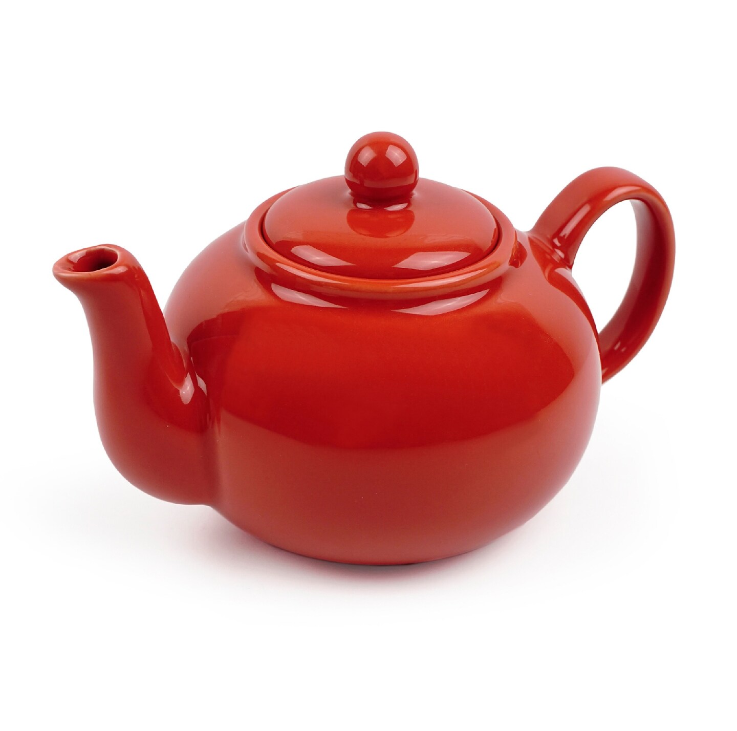 Contemporary Home Living Solid Stoneware Teapot - 6" - Red | Michaels