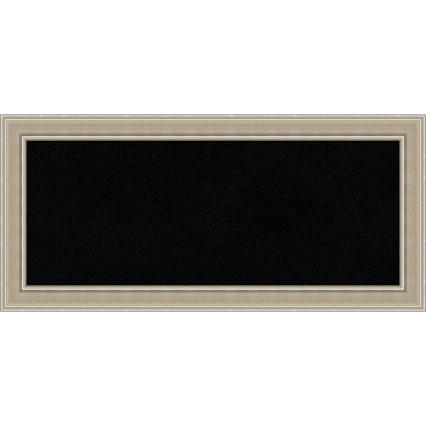 Mezzo Silver Wood Framed Corkboard, Black Cork | Michaels
