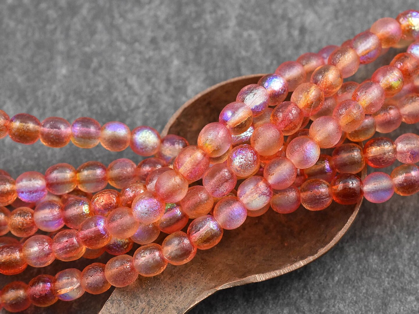 *25* 6mm Etched Crystal Hyacinth Round Druk Beads | Michaels